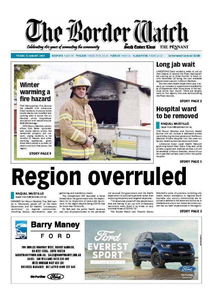 The Border Watch - 13th August 2021 - The Border Watch