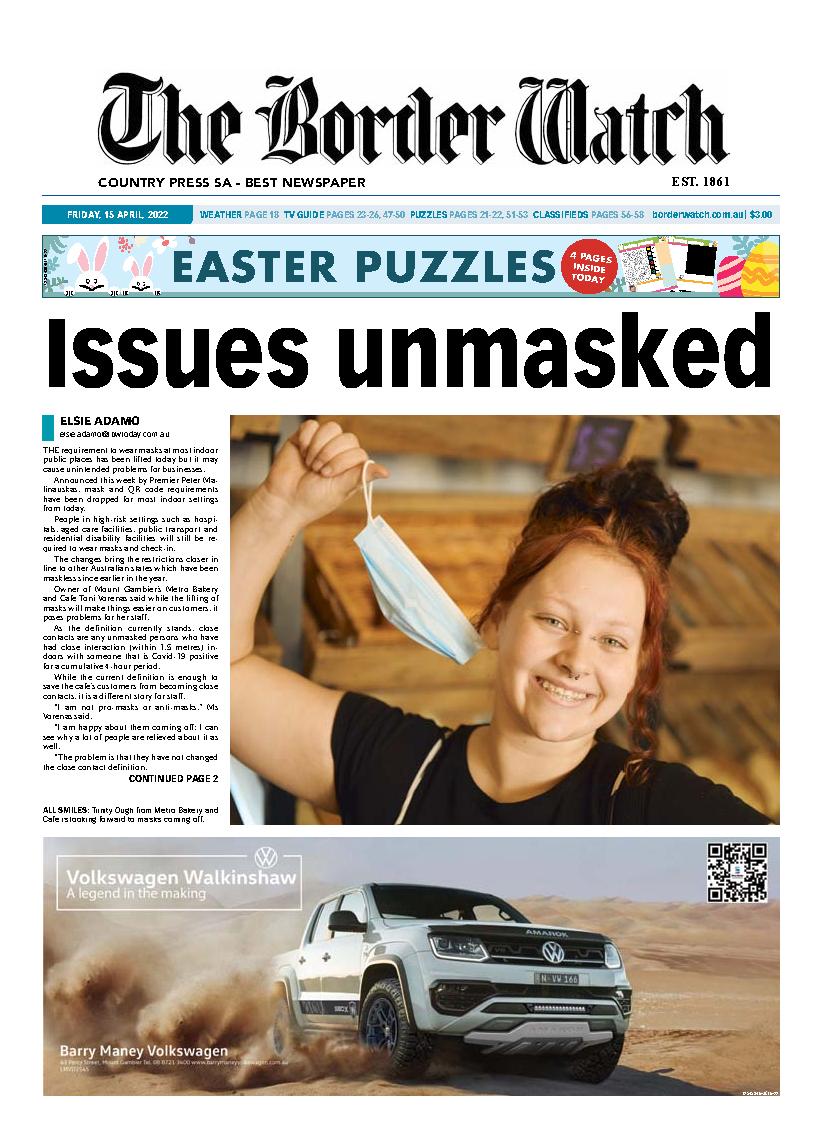 The Border Watch - 15th April 2022 - The Border Watch