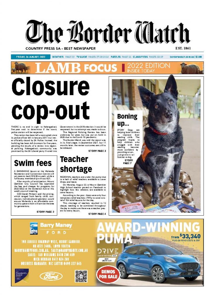 The Border Watch - 26th August 2022 - The Border Watch