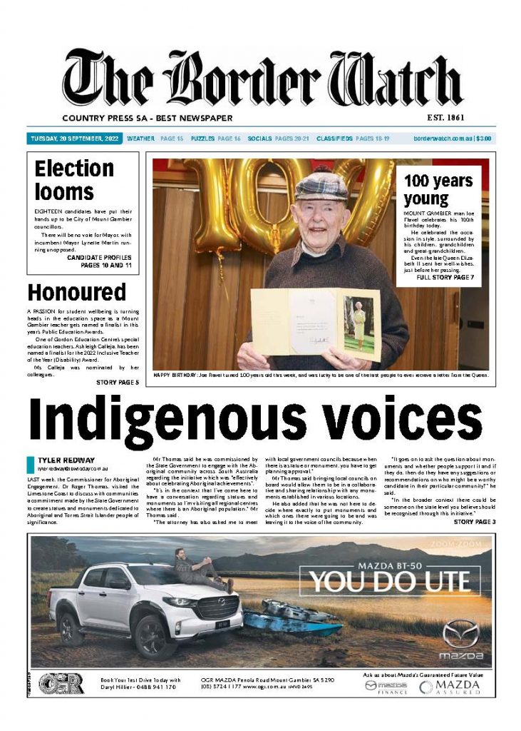 The Border Watch - 20th September 2022 - The Border Watch