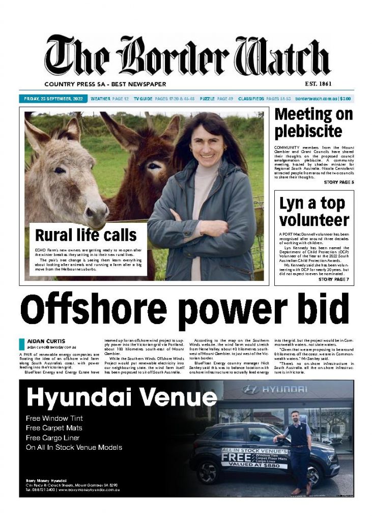 The Border Watch - 23rd September 2022 - The Border Watch