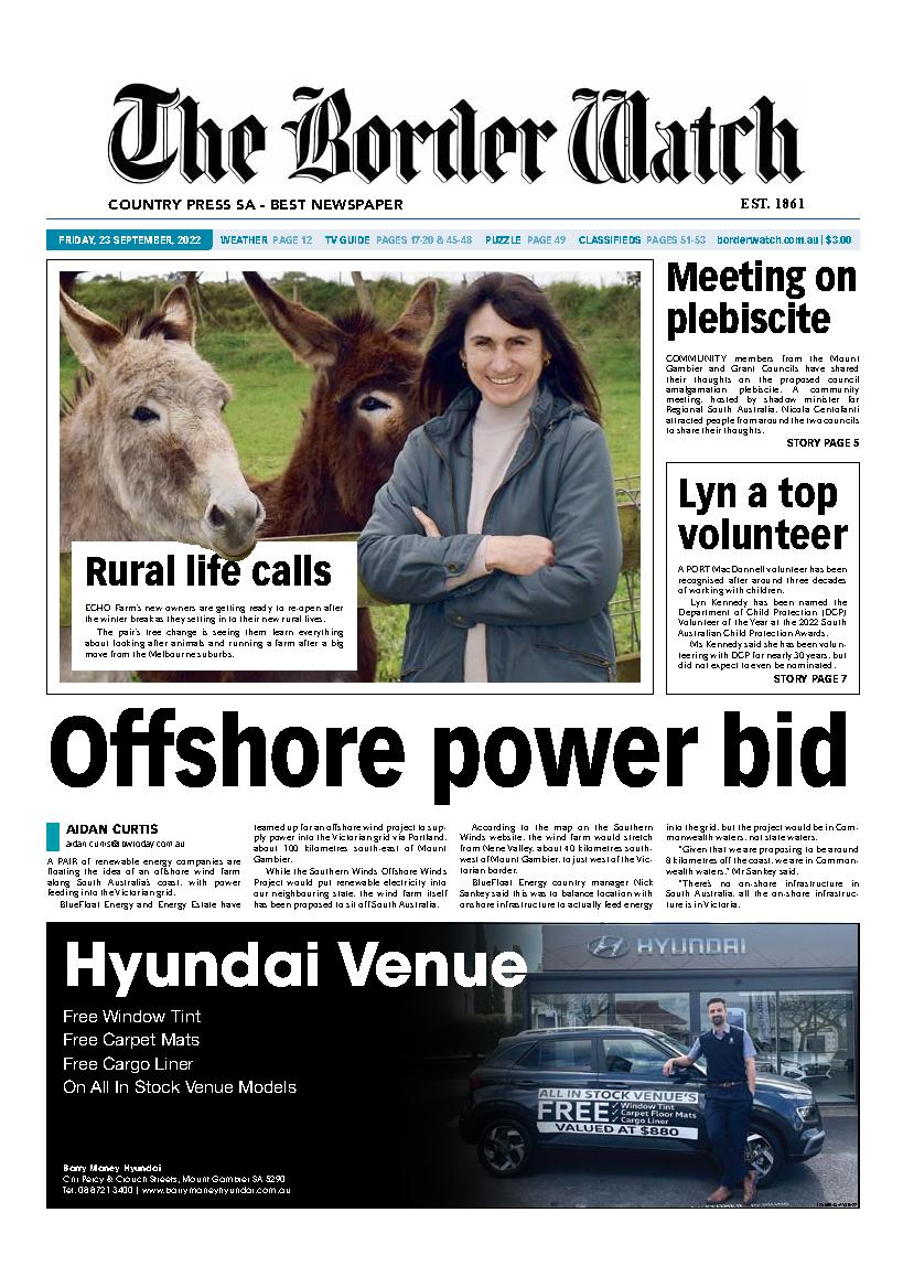 The Border Watch - 23rd September 2022 - The Border Watch