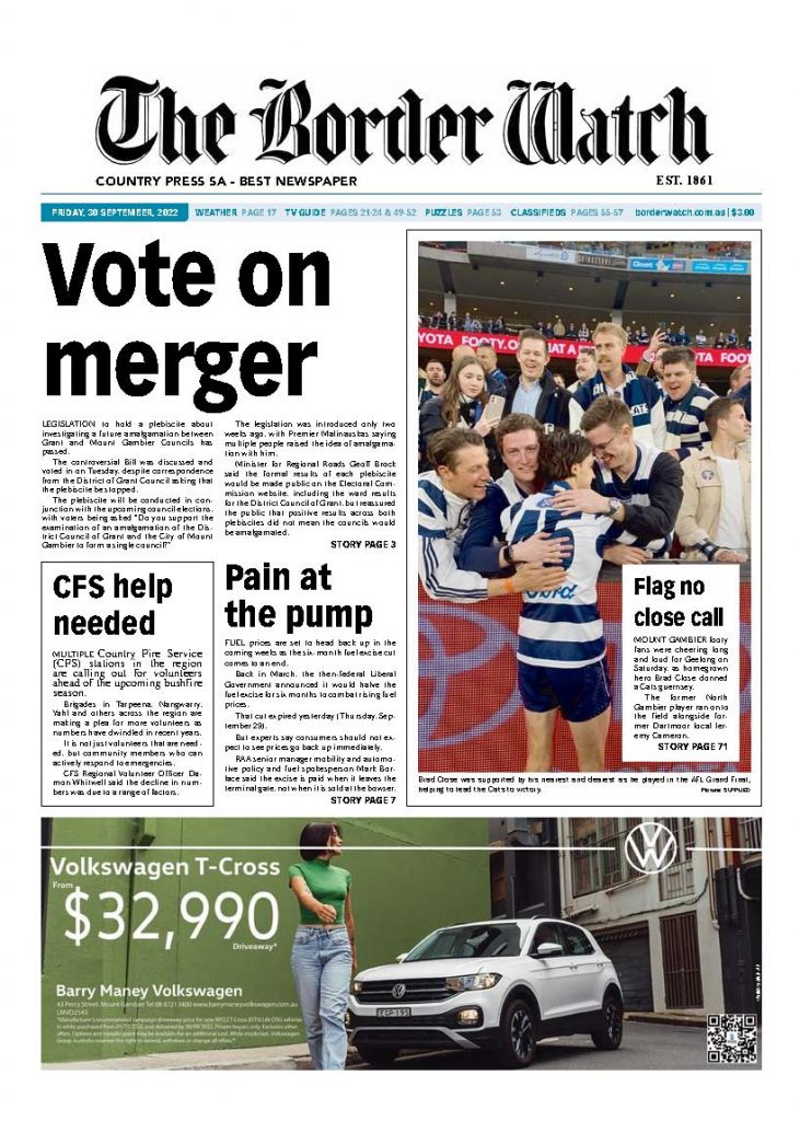 The Border Watch - 30th September 2022 - The Border Watch