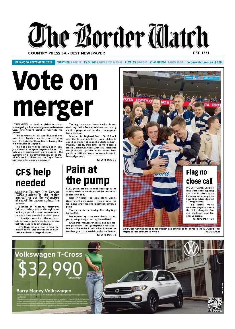 The Border Watch - 30th September 2022 - The Border Watch