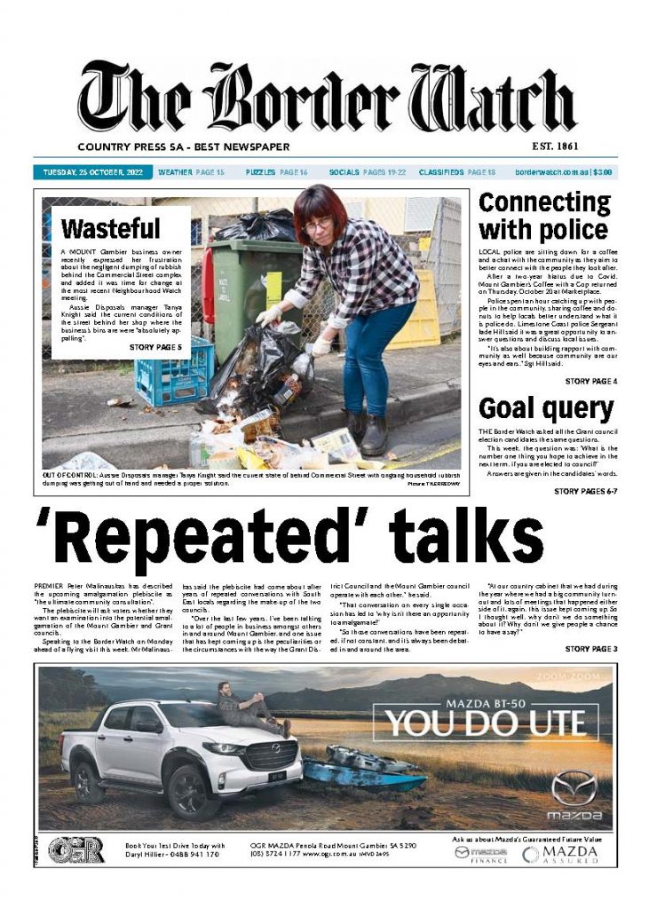 The Border Watch - 25th October 2022 - The Border Watch