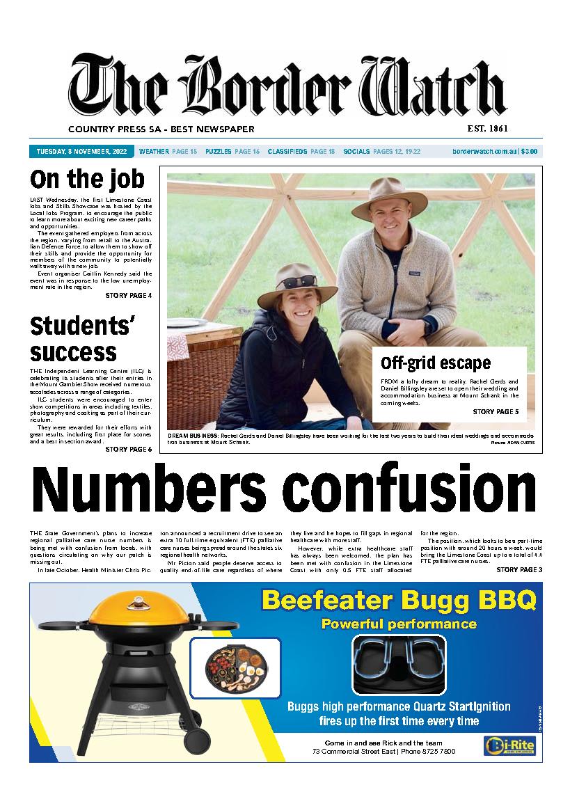 The Border Watch - 8th November 2022 - The Border Watch