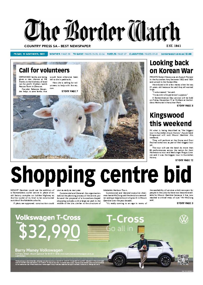 The Border Watch - 11th November 2022 - The Border Watch