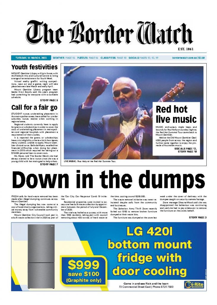 The Border Watch - 14th March 2023 - The Border Watch