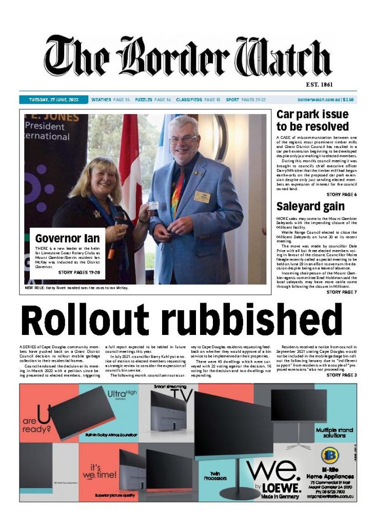 The Border Watch - 27th June 2023 - The Border Watch