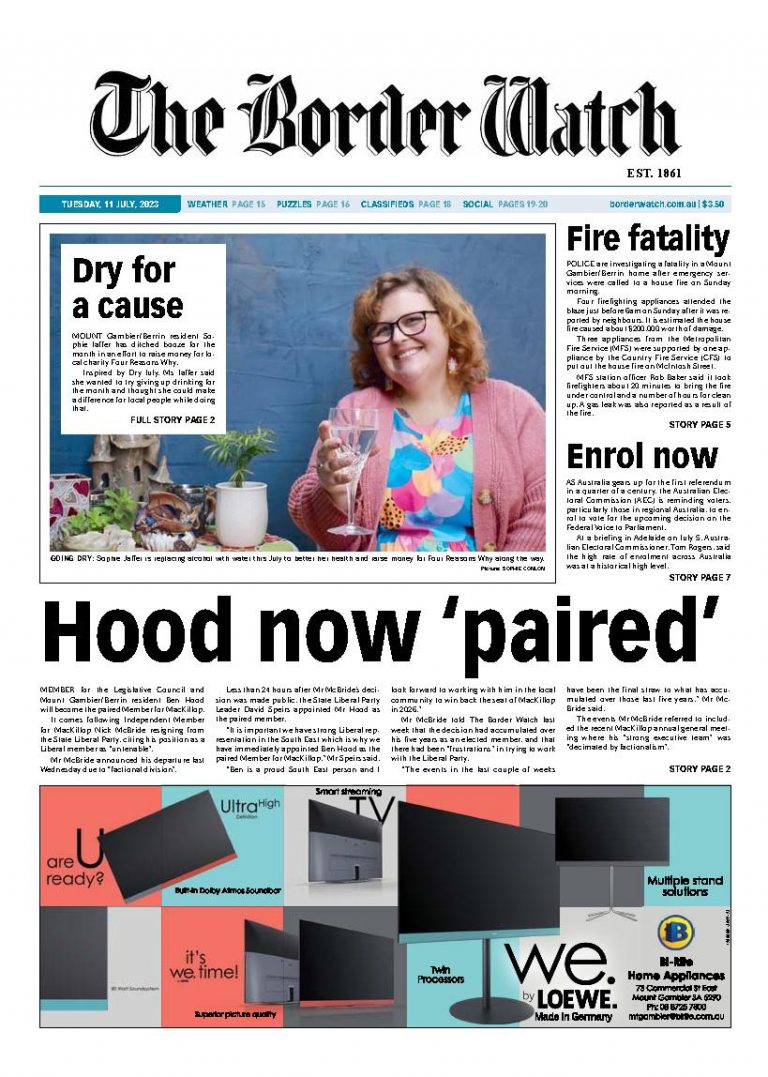 The Border Watch - 11th July 2023 - The Border Watch