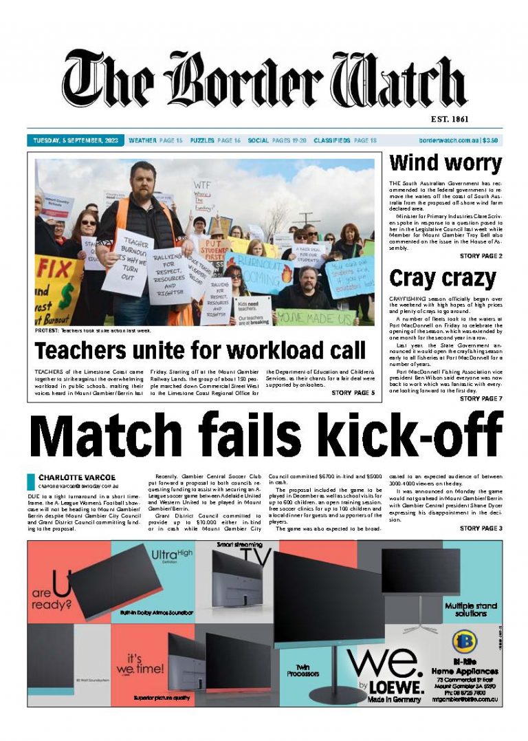 The Border Watch - 5th September 2023 - The Border Watch