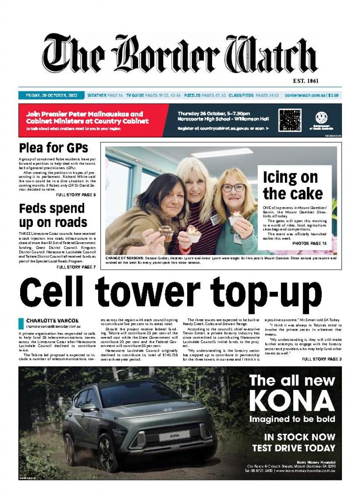 The Border Watch - 20th October 2023 - The Border Watch