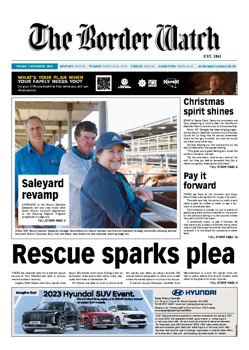 The Border Watch - 1st December 2023 - The Border Watch