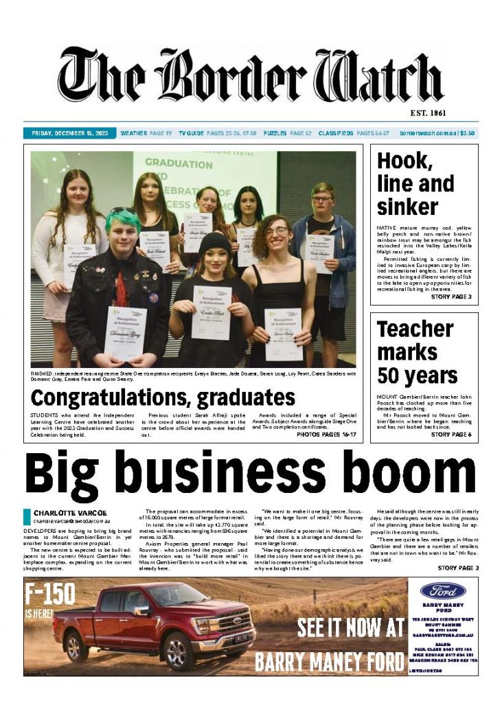 The Border Watch - 15th December 2023 - The Border Watch