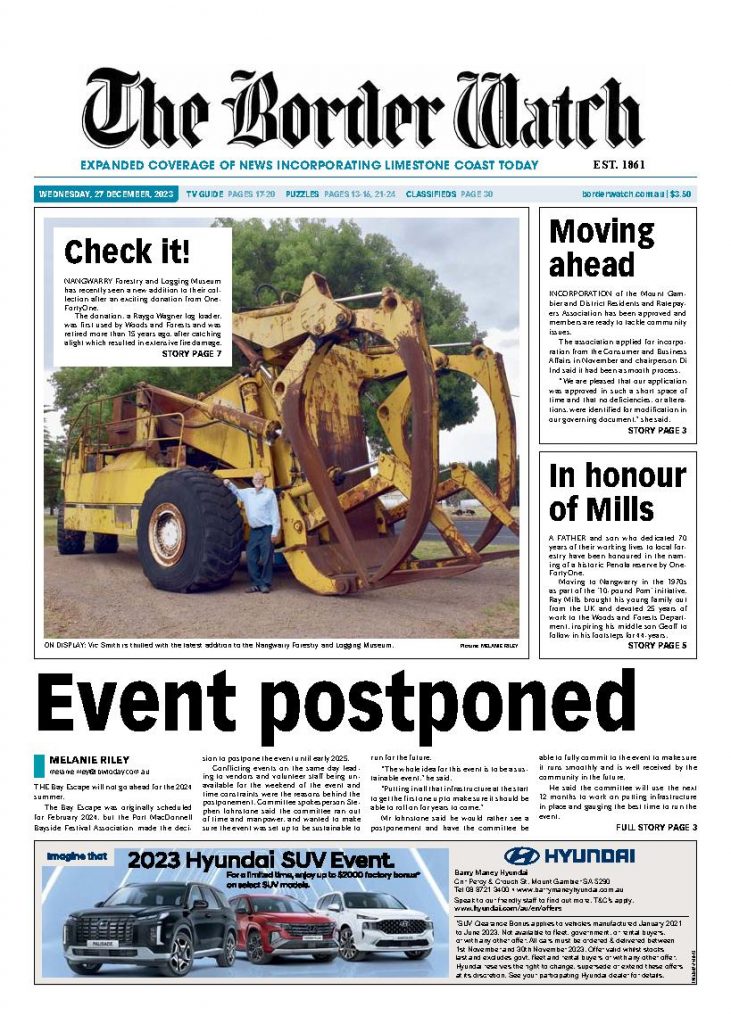 The Border Watch - 27th December 2023 - The Border Watch