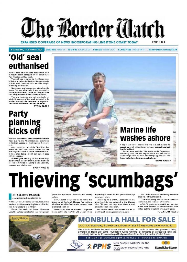 The Border Watch - 17th January 2024 - The Border Watch