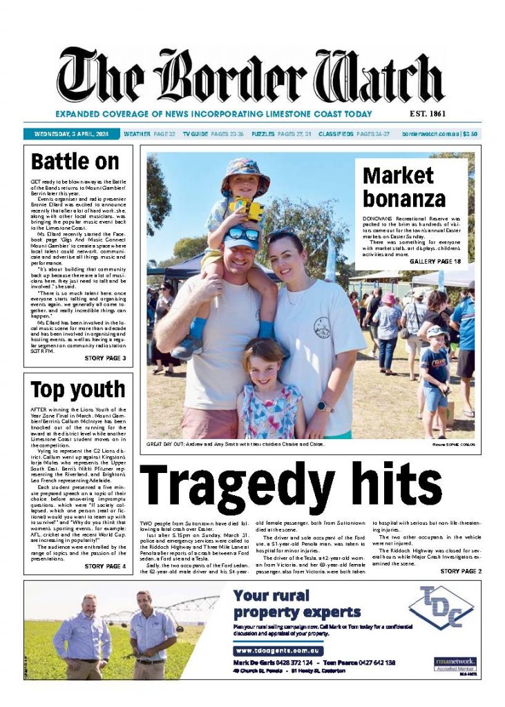 The Border Watch - 3rd April 2024 - The Border Watch