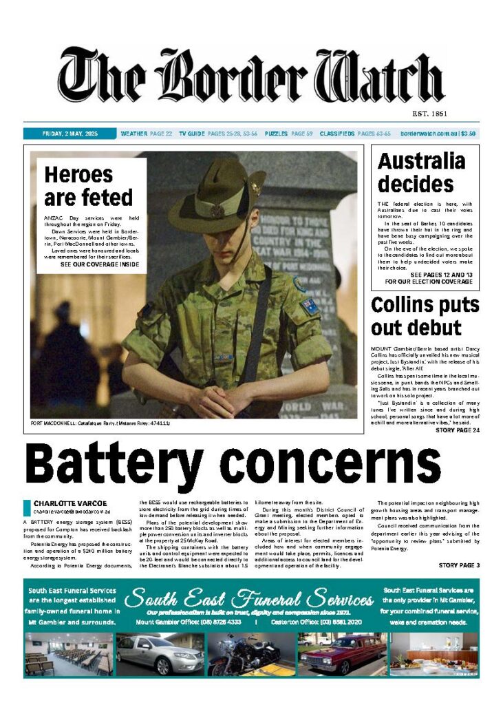 TBW - Border Watch Friday - 2nd May 2025 - The Border Watch