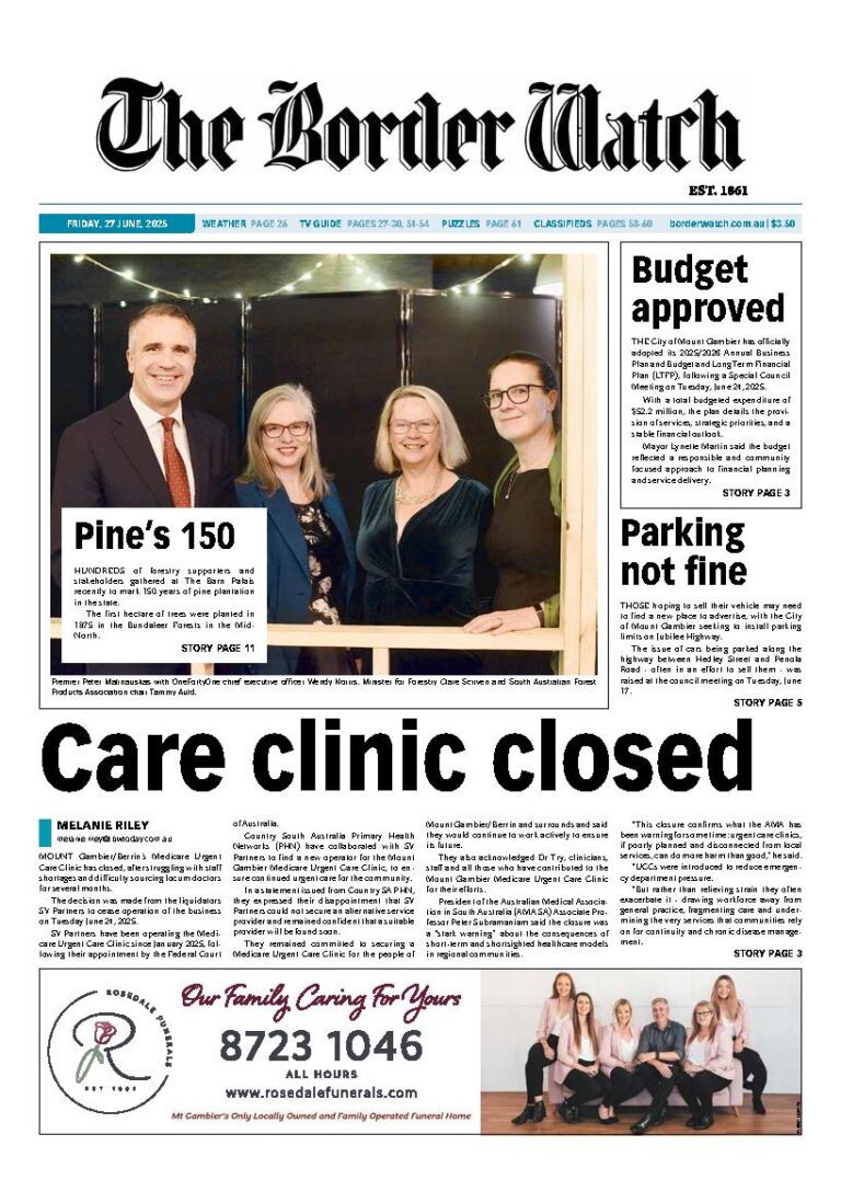 TBW - Border Watch Friday - 27th June 2025 - The Border Watch