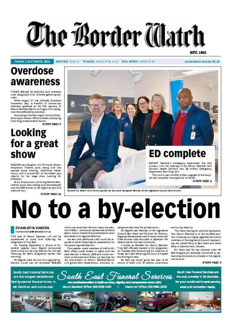 TBW - Border Watch Friday - 5th September 2025 - The Border Watch